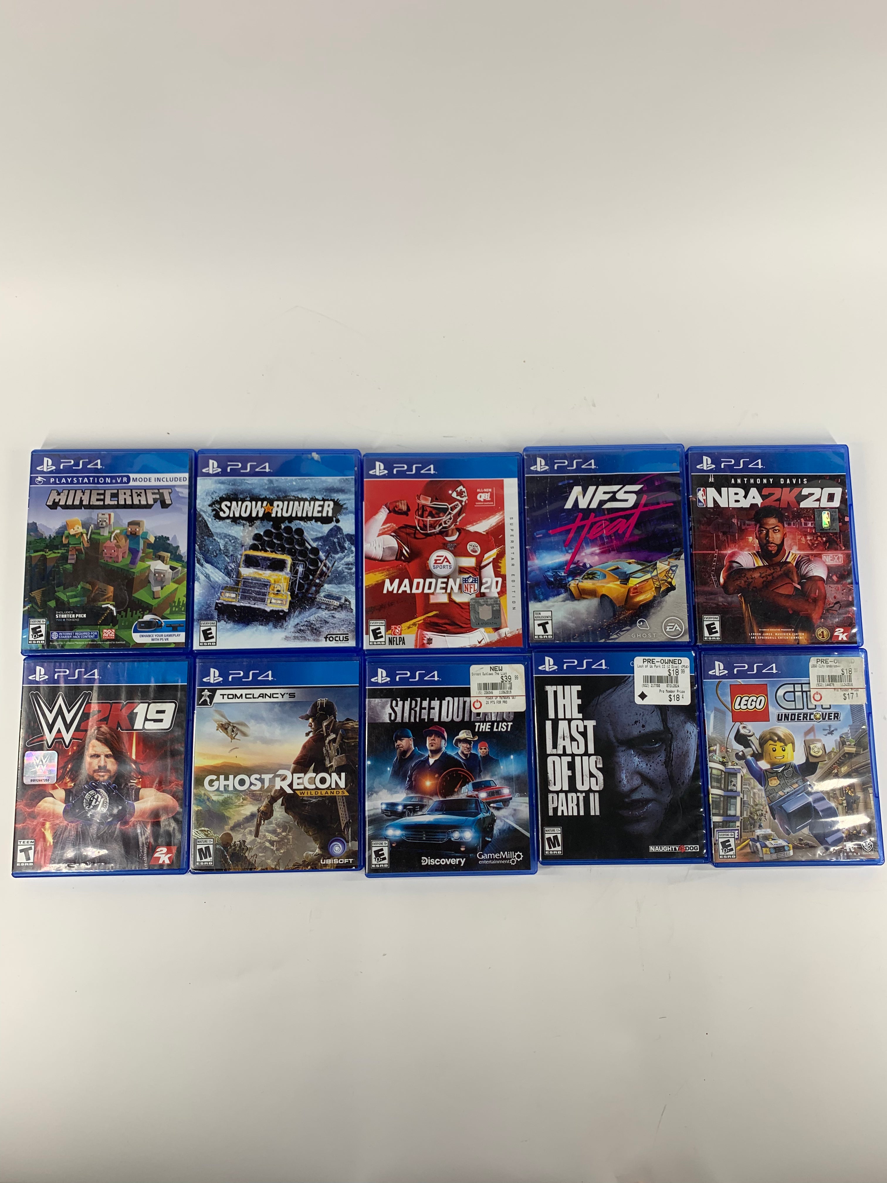 Sony PlayStation 4 PS4 Lot of 10 Games – PayMore Arlington